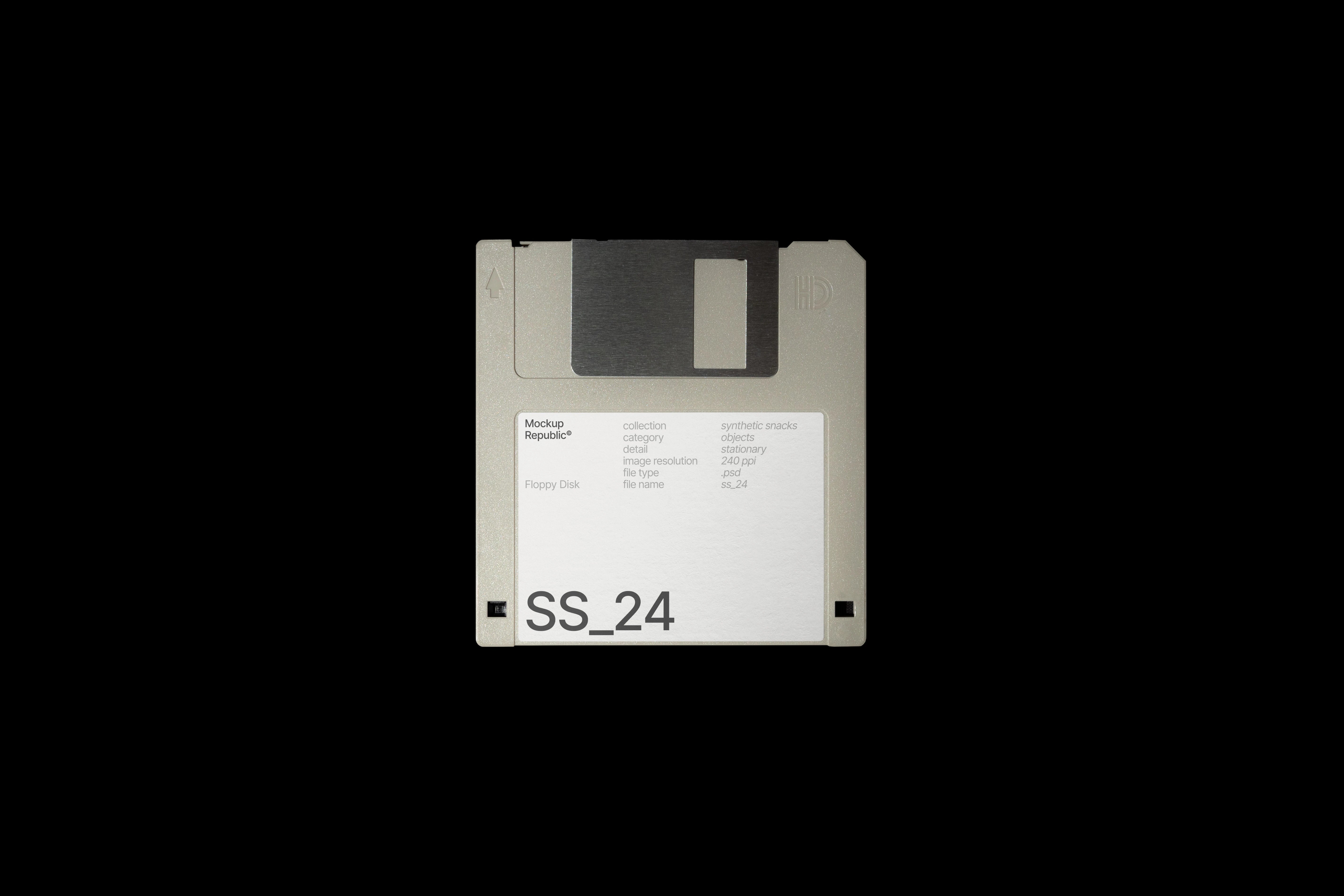Clean Floppy Disk Mockup SS_24 – Mockup Republic