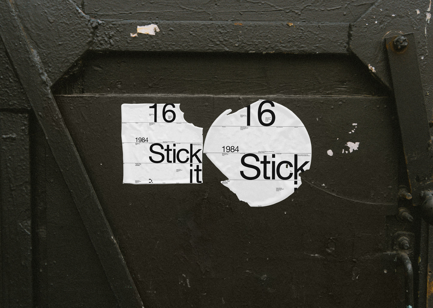 Urban Stickers – Mockup Republic