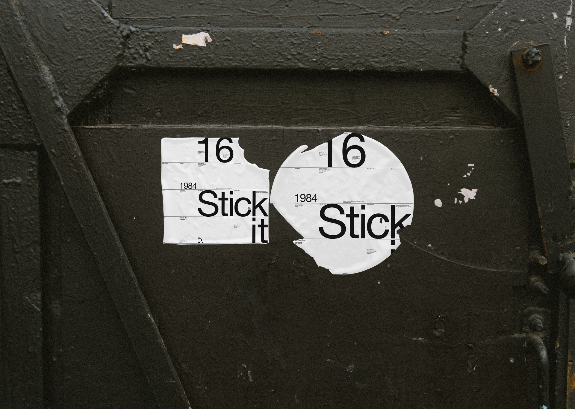 Urban Stickers – Mockup Republic